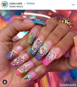 11 Graffiti Nail Designs You Will Love to Wear in 2025 - NAILSPIRATION