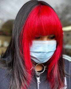 60 Pictures of Dyed Bangs & Colored Fringe That Are HOT in 2026