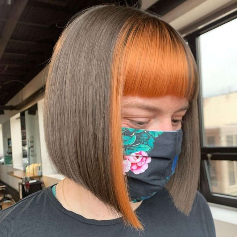 60 Pictures of Dyed Bangs & Colored Fringe That Are HOT in 2025