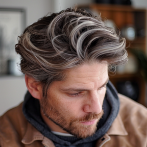 Trendy Gray Haircuts & Gray Highlights for Men 2025 | 50 Photos