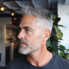 Trendy Gray Haircuts & Gray Highlights for Men 2025 | 50 Photos