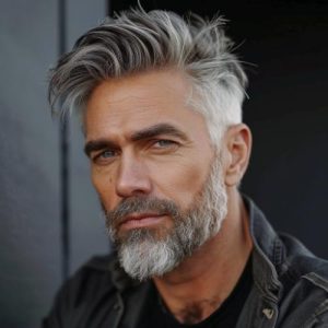 Trendy Gray Haircuts & Gray Highlights for Men 2025 | 50 Photos
