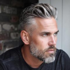 Trendy Gray Haircuts & Gray Highlights for Men 2026 | 50 Photos