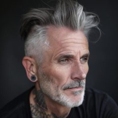 Trendy Gray Haircuts & Gray Highlights for Men 2025 | 50 Photos