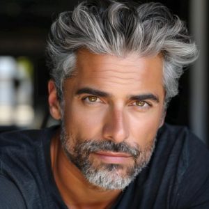 Trendy Gray Haircuts & Gray Highlights for Men 2025 | 50 Photos