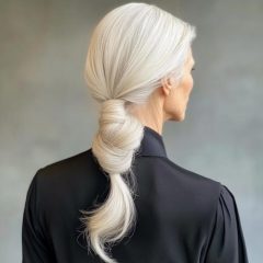 50+ Elegant Ponytail Hairstyles for Older Women
