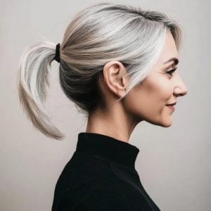 50+ Elegant Ponytail Hairstyles for Older Women